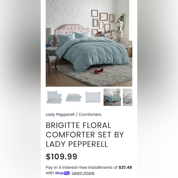 Lady Pepperell | Bedding | Brigitte Floral Comforter Set By Lady ...